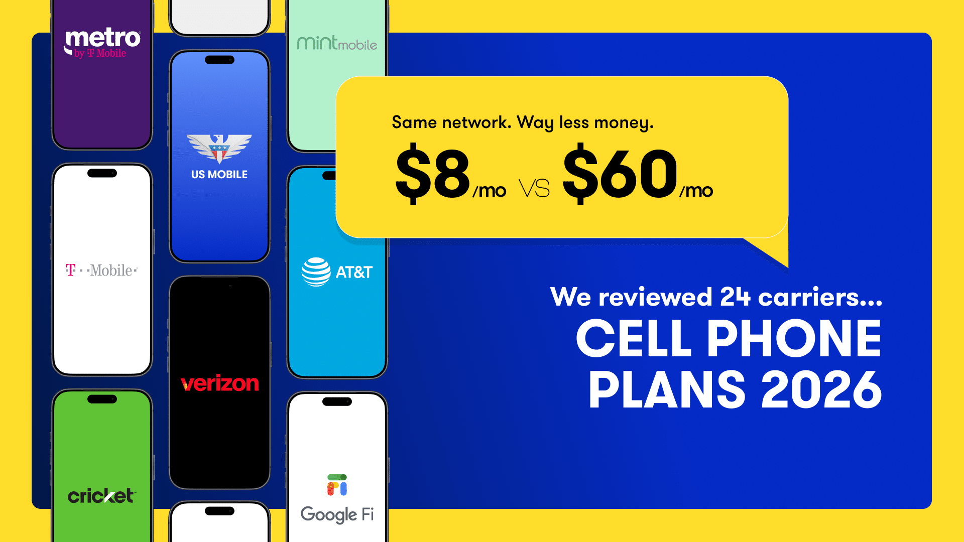 Cell Phone Plans June 2026: Every Option Compared | US Mobile